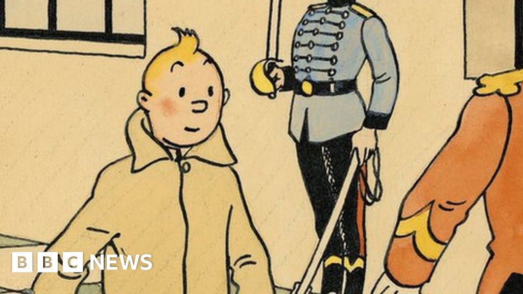 Rare Tintin art fetches $500,000 at Paris auction - BBC News