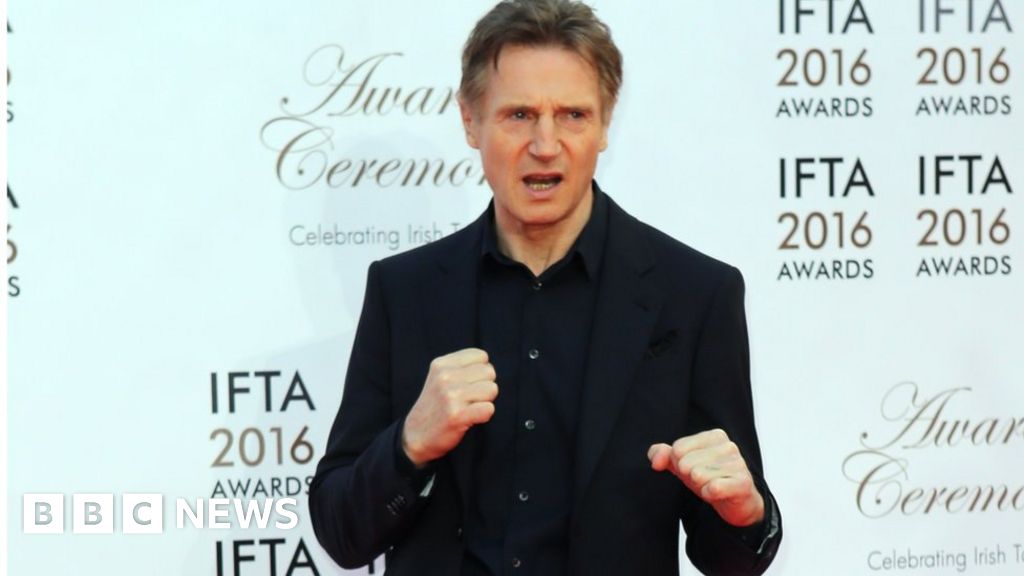 Liam Neeson honoured at Irish Film and Television Awards - BBC News