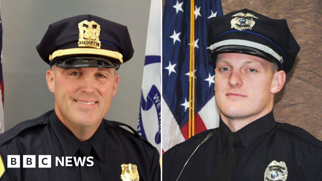 Iowa Police Killing Suspect Held After Two Officers Shot Bbc News