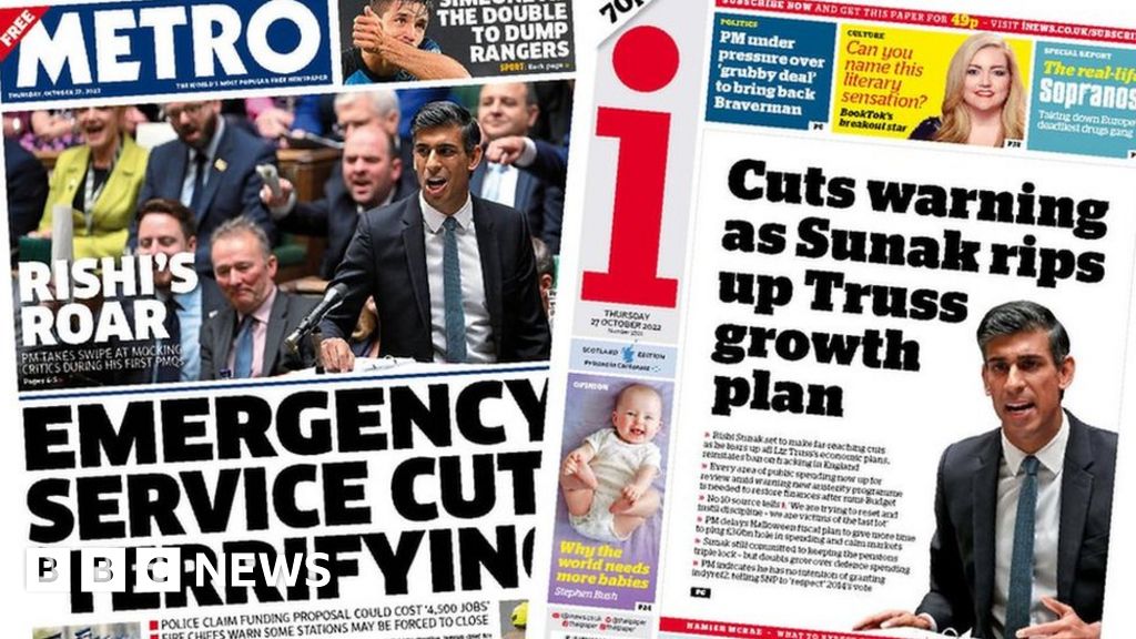 Scotland's papers: Growth plan ditched and 'terrifying' police cuts ...