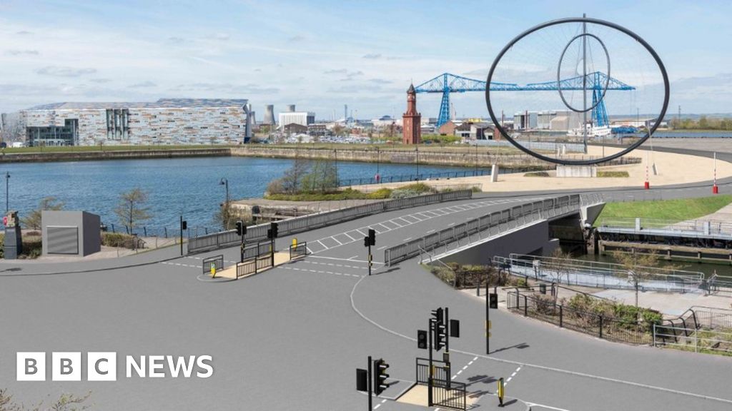 Middlehaven regeneration: Swing bridge plans unveiled - BBC News