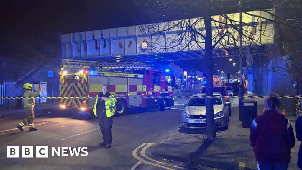 Leicester: Homes evacuated after car crash causes gas leak