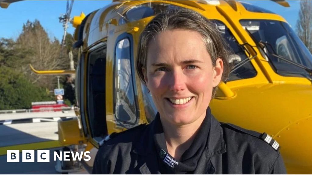 Air ambulance pilot 'privileged' to fly helicopter she designed