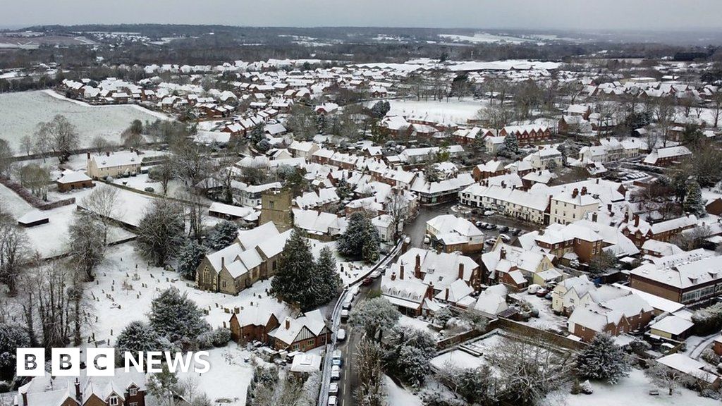 Snow blankets Kent as temperatures plummet across UK