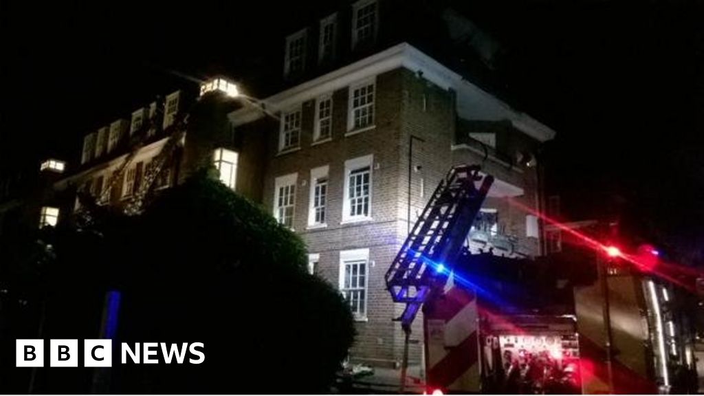 Three London flat fires force 100 people out of homes - BBC News