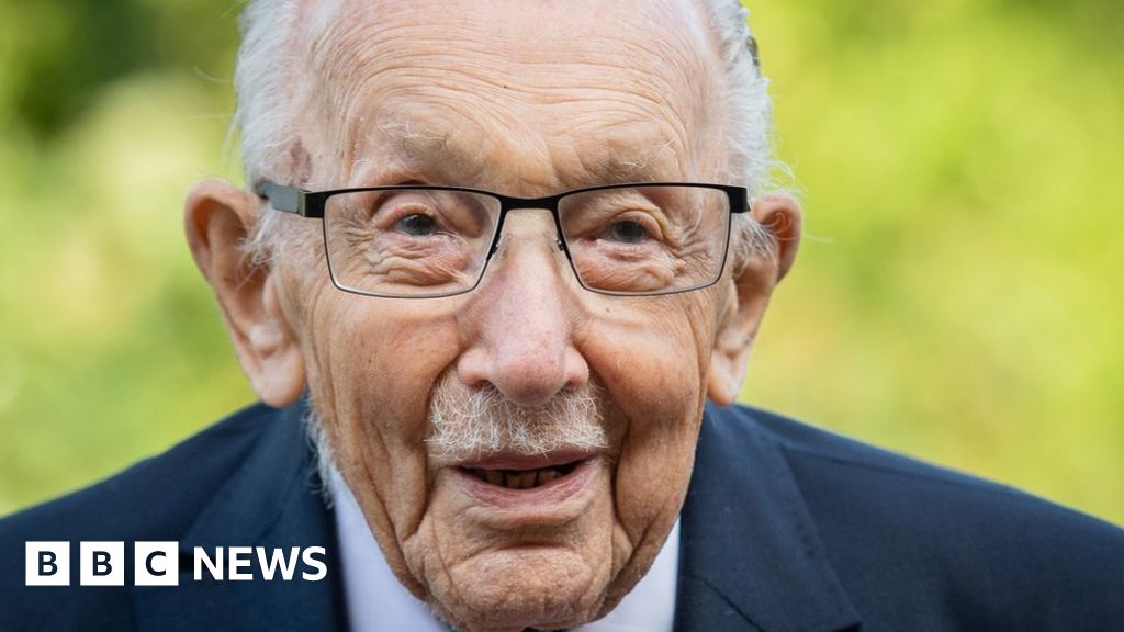 Captain Sir Tom Moore honoured at National Memorial Arboretum