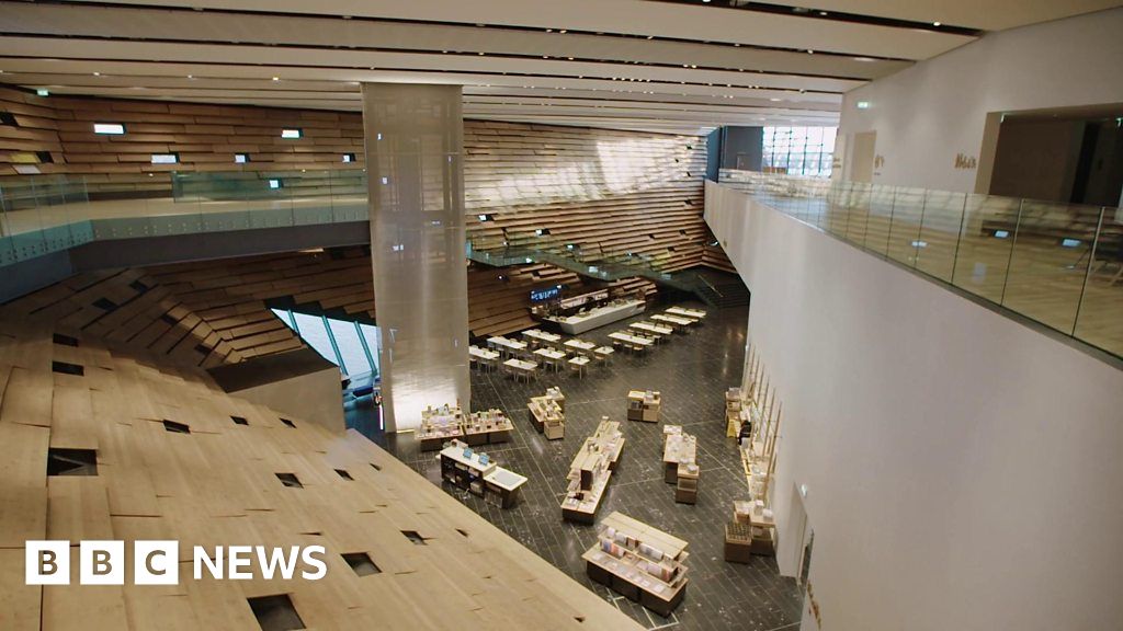 A first look inside the V&A Dundee - BBC News