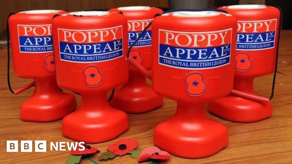 'Despicable' theft of Helston church poppy appeal tin - BBC News