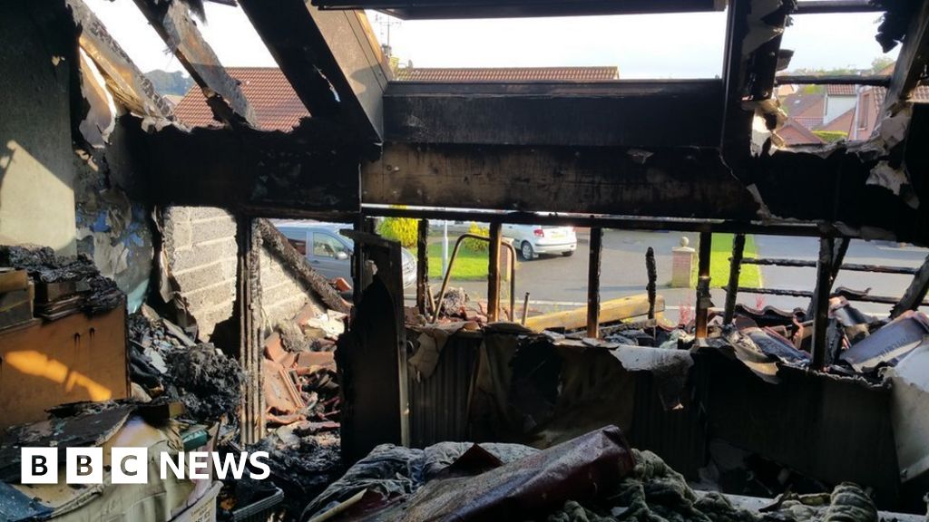 Downpatrick house damaged in lightning strike - BBC News