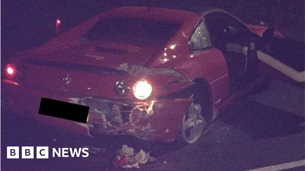 Douglas Ferrari crash: Two men arrested on suspicion of drink driving ...