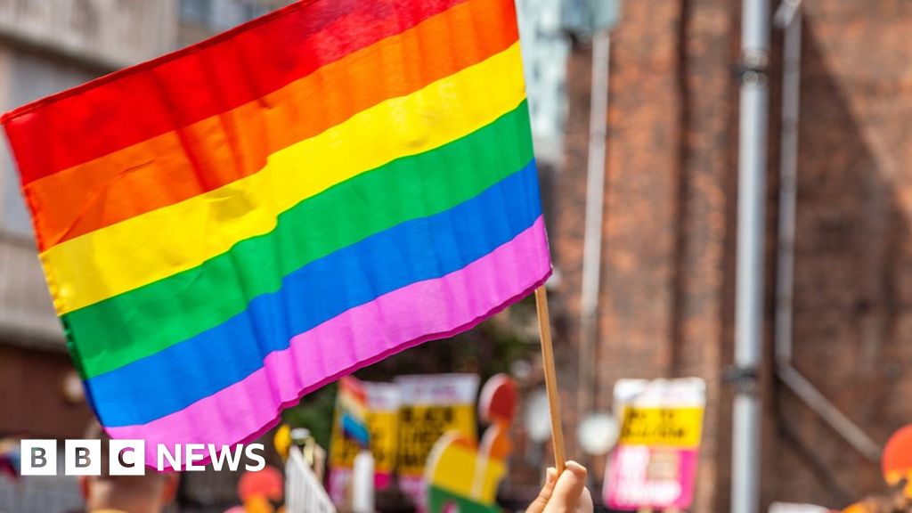 Warwickshire Pride posters and flags torn down - BBC News