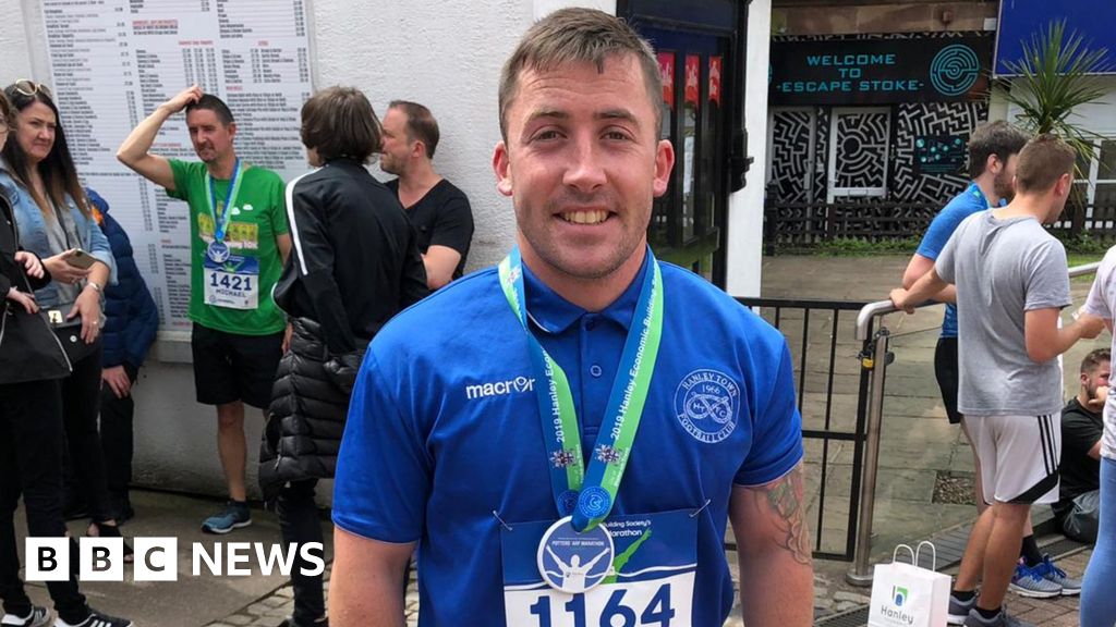 Ex-Hanley Town footballer's mission to help club survive - BBC News