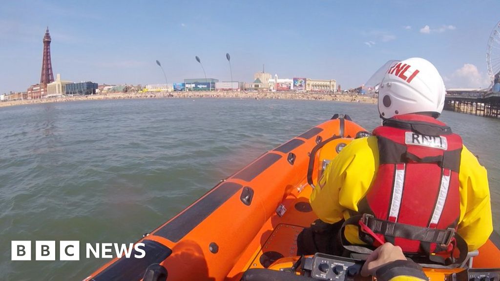 Blackpool lifeboats called out nine times in four days - BBC News