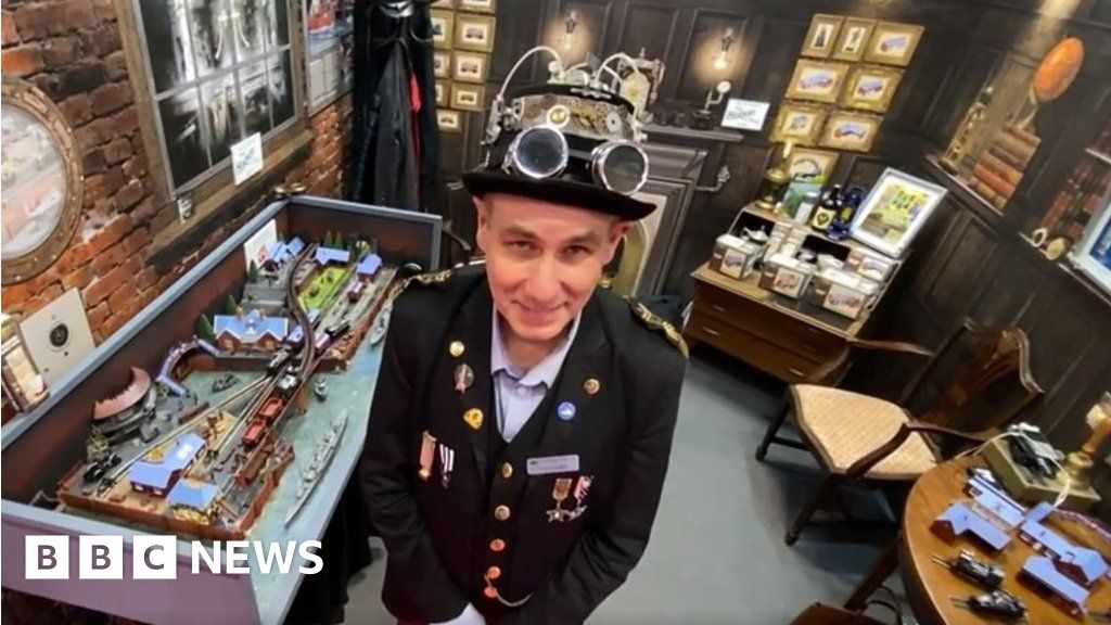 The steampunk model railway enthusiast having designs used by Hornby