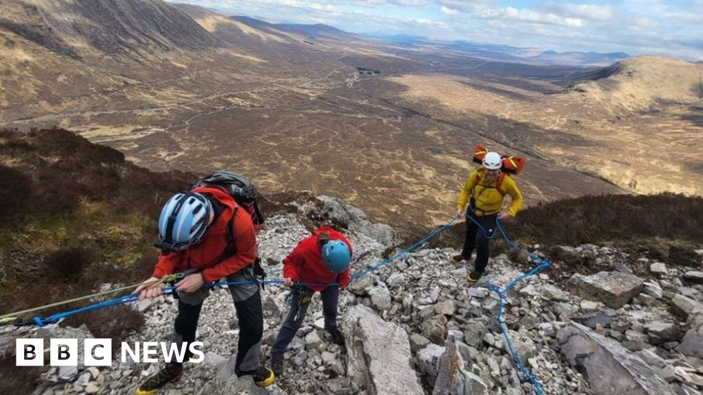 Climber dies after falling on Glencoe mountain - BBC News