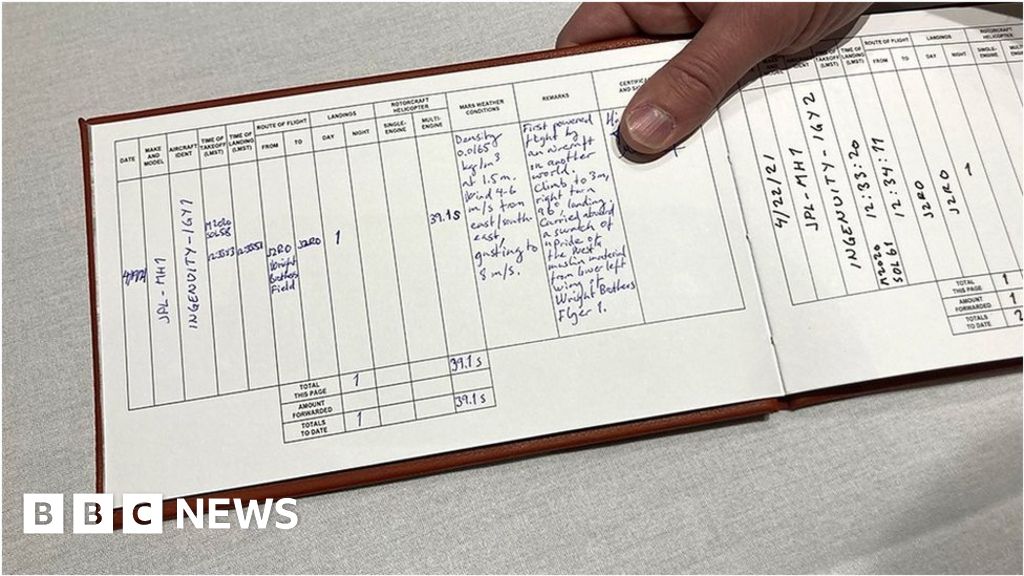 Ingenuity helicopter records 36 flights on Mars - BBC News