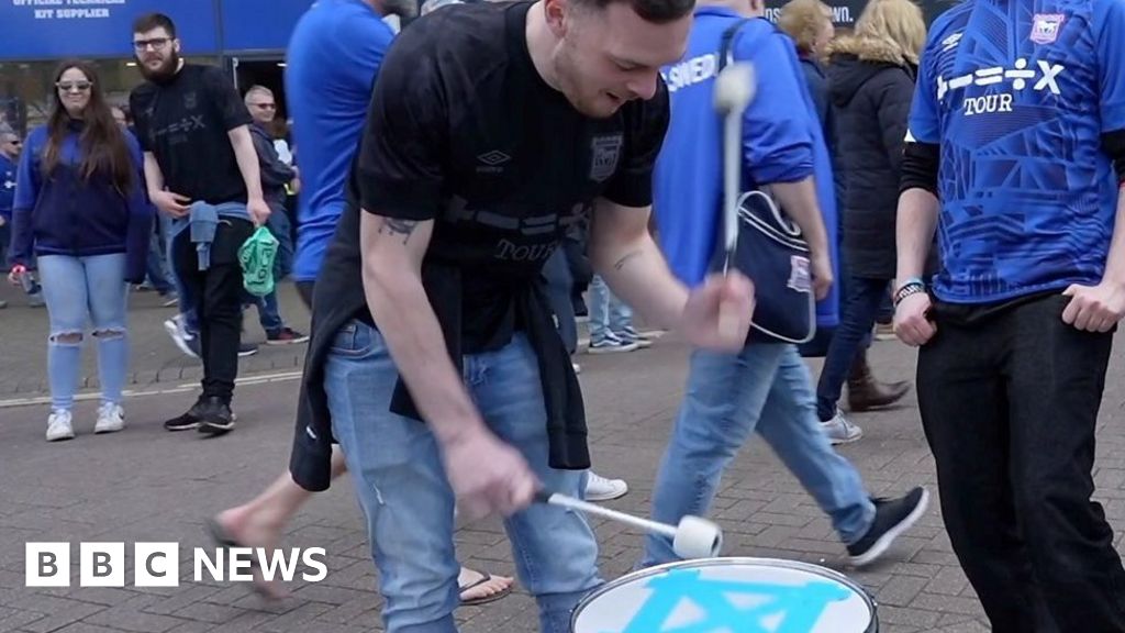 Ipswich Town: The fan banging the drum for his football club - BBC News