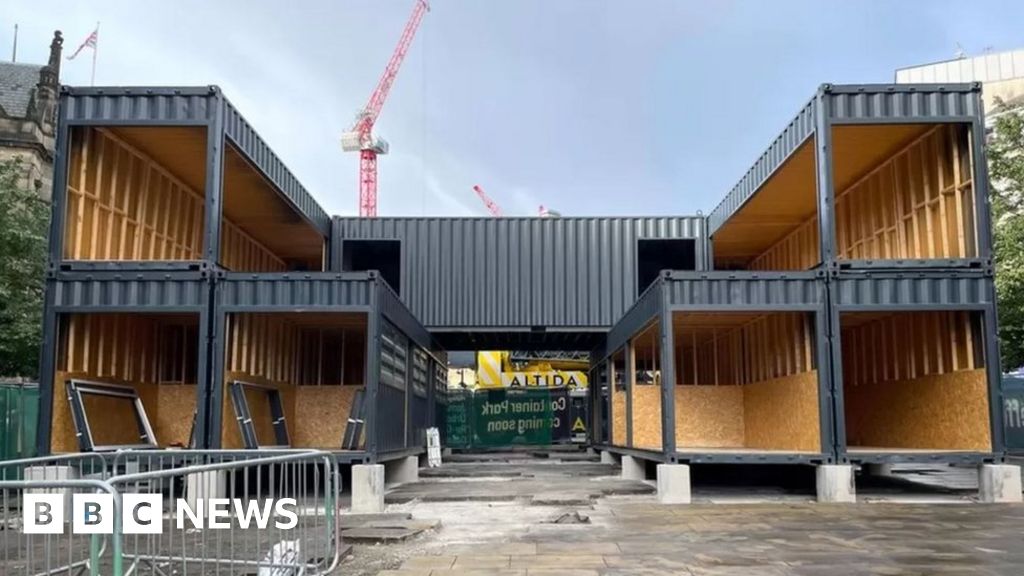 Sheffield Fargate Container Park location to be reviewed - BBC News