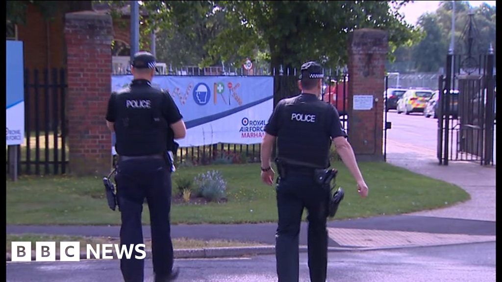 Heightened security at RAF Marham - BBC News