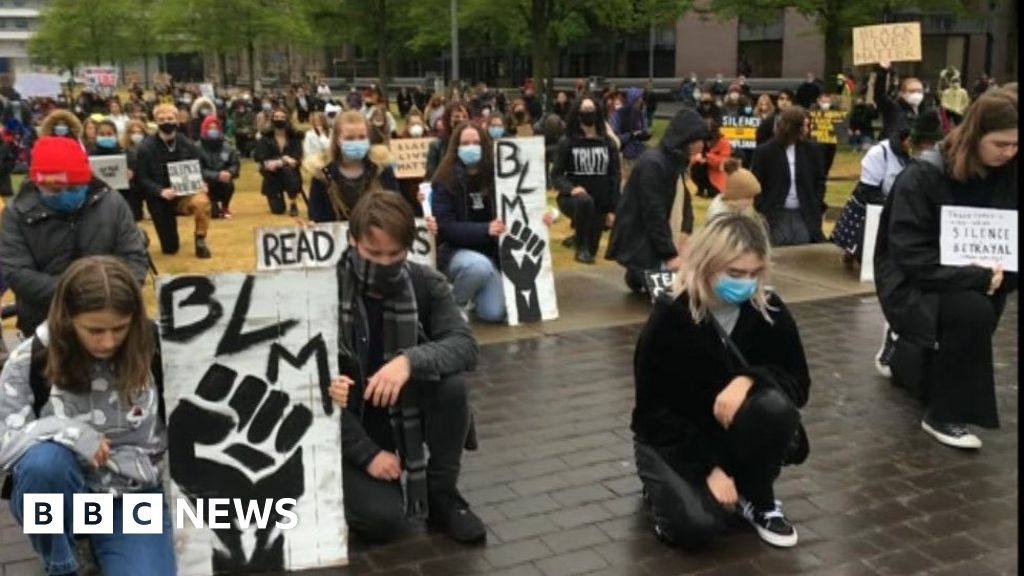 George Floyd death: Middlesbrough anti-racist demonstration