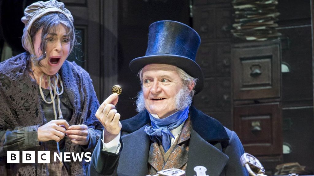 Jim Broadbent charms as baddie Scrooge - BBC News