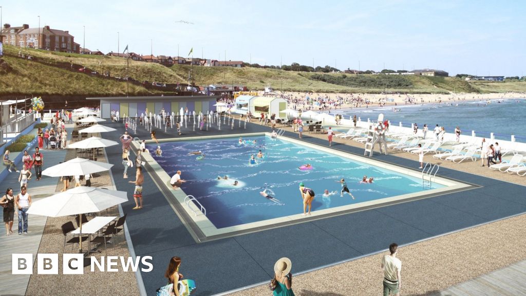 Thousands dive in with Tynemouth Outdoor Pool fund pledges - BBC News
