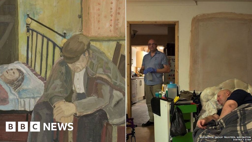 Pitmen Painters' art re-imagined by Ashington photographers - BBC News