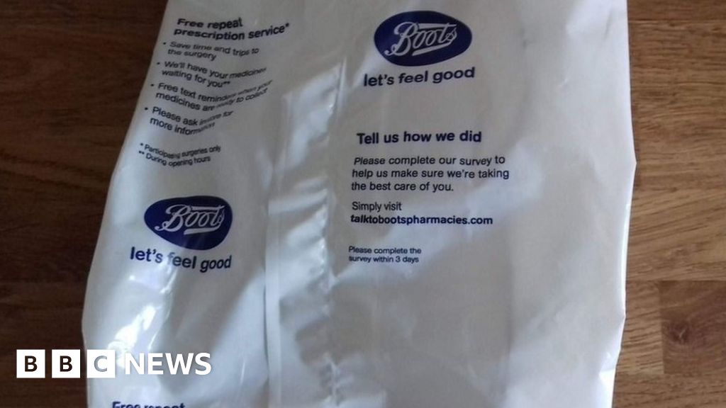 Boots customers 'baffled' by plastic prescription bags - BBC News