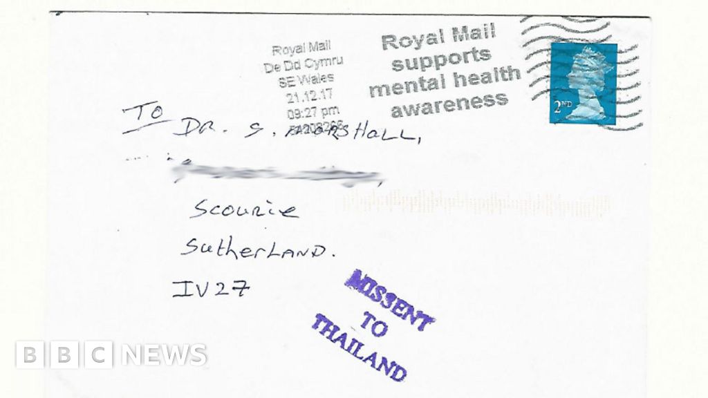 Scottish letter arrives via Wales and Thailand - BBC News