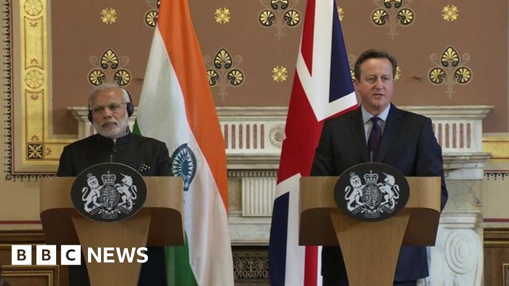 Modi and Cameron to 'work together' on a number of issues - BBC News