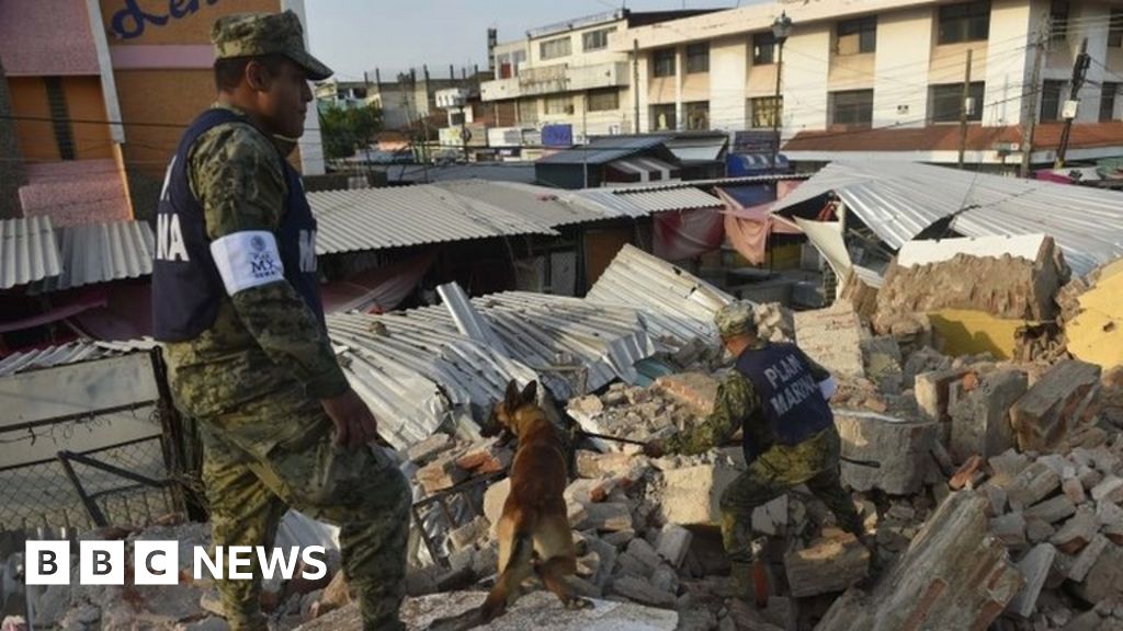 Mexico earthquake: Rescue efforts continue as death toll rises - BBC News