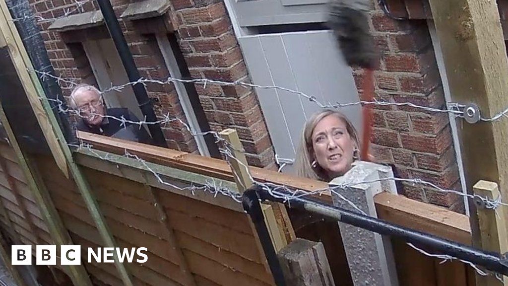 Woman hits neighbour with cement thrown over fence