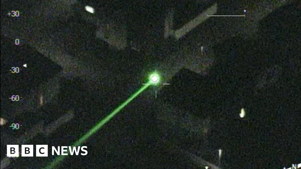 Exeter: 'Sustained' laser strike on police helicopter - BBC News