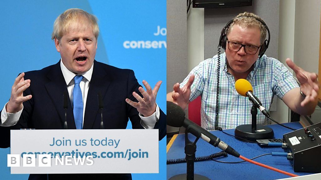 Jon Culshaw does his Boris Johnson impression on 5 Live - BBC News