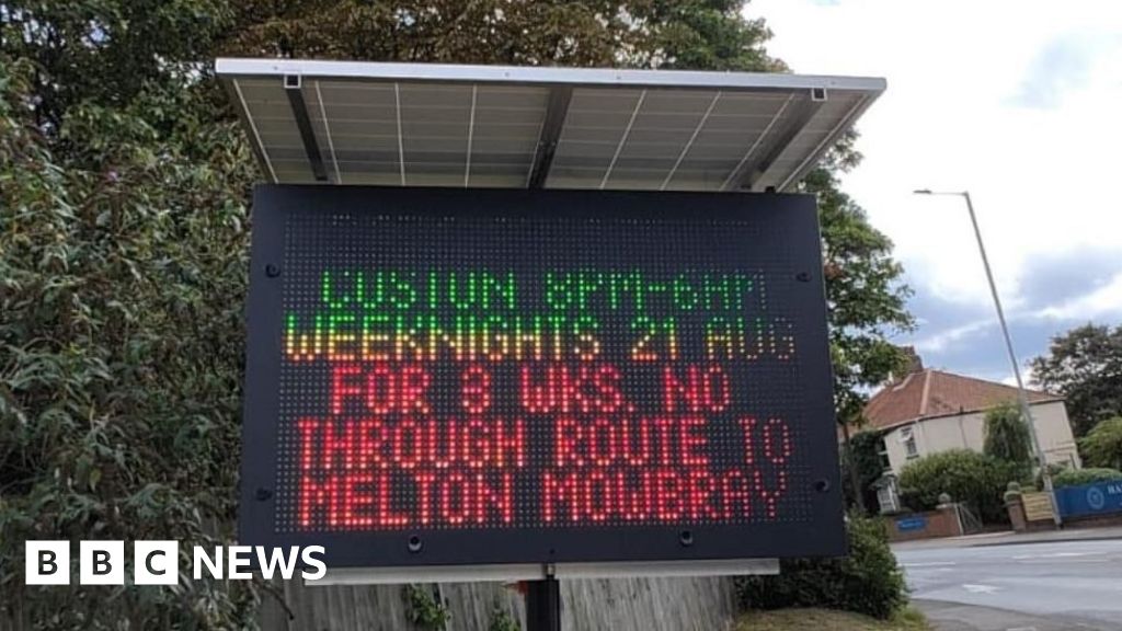 Norwich drivers baffled by sign warning of roadworks 100 miles away ...