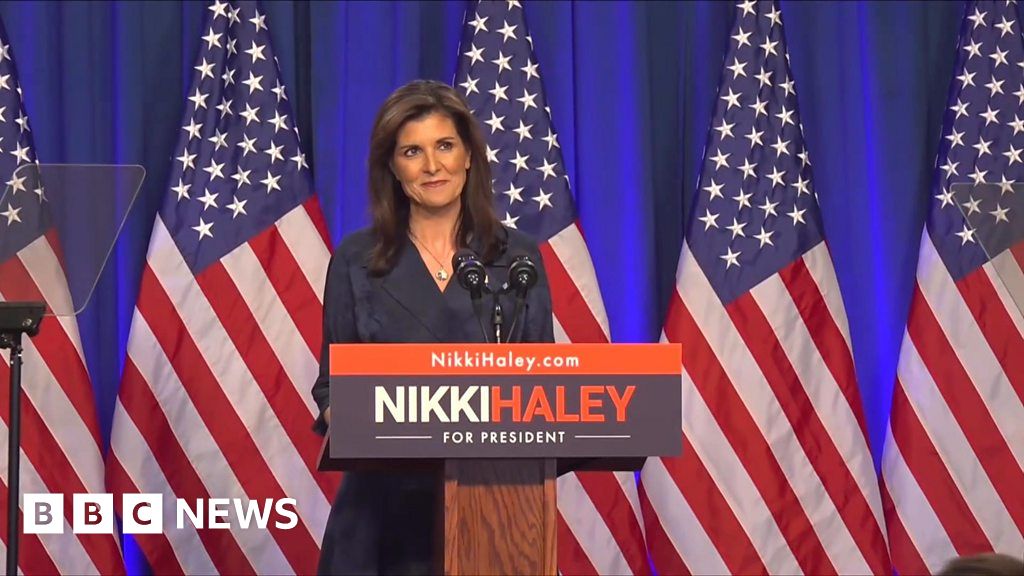 Haley: Some came to see if I'm dropping out, I'm not - BBC News