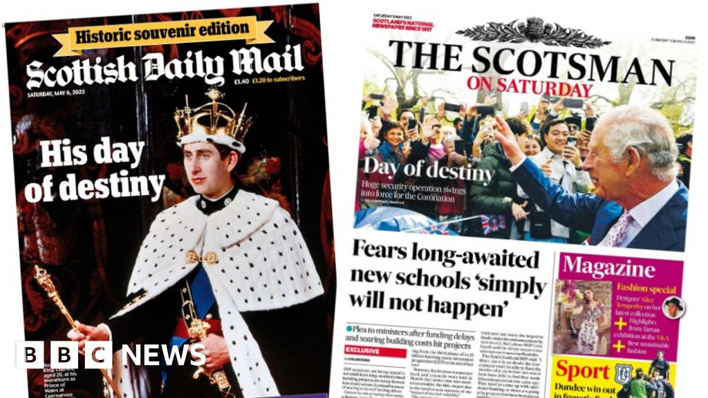 Scotland's papers: The King's 'day of destiny' and new school fears ...