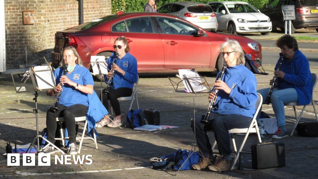 Coronavirus: Brass band survival fears as lockdown eased - BBC News