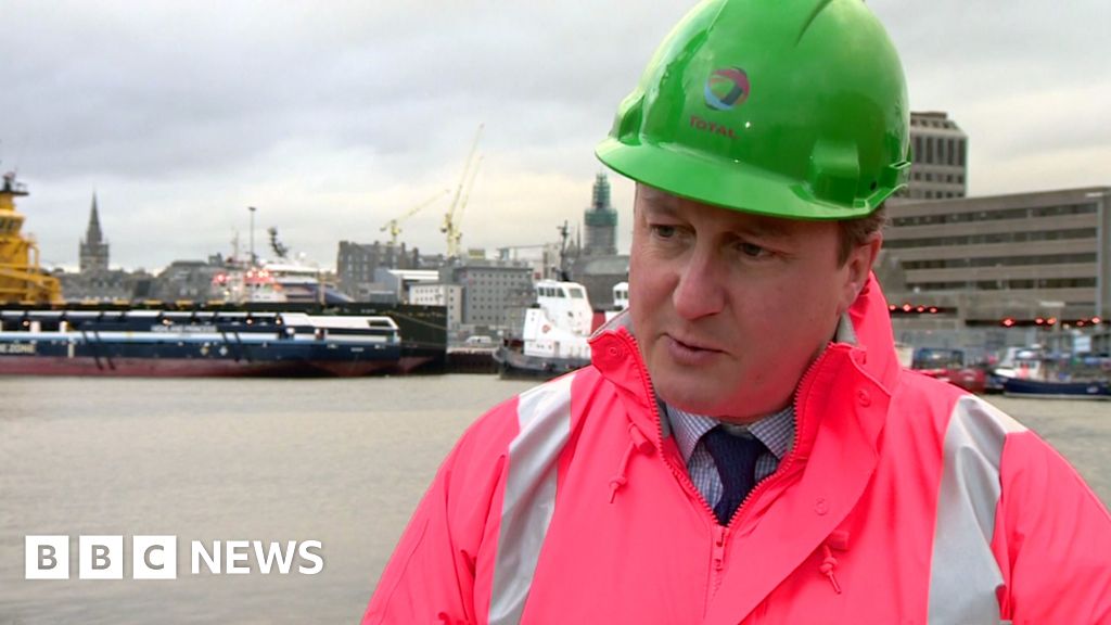 David Cameron says he is '100%' supportive of North Sea oil - BBC News