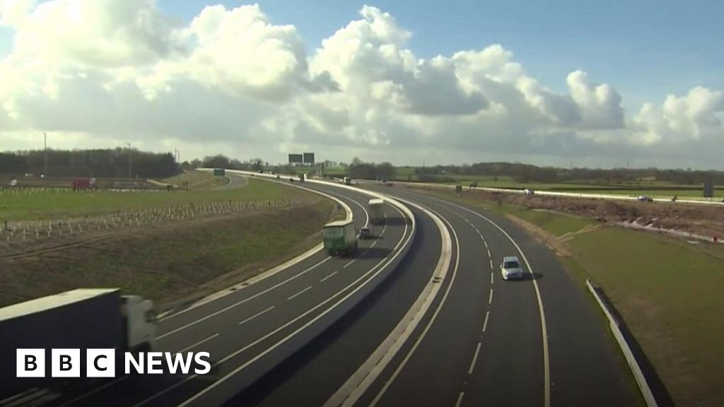 New £192m bypass opens linking M6 and M56 motorways - BBC News