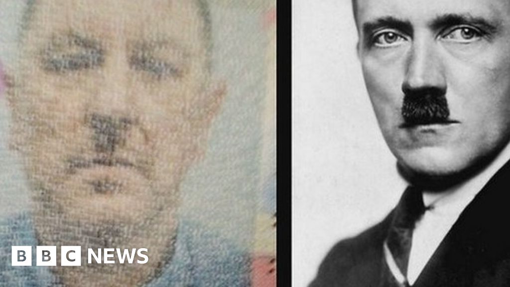 Man 'horrified' after passport photo resembled Hitler - BBC News