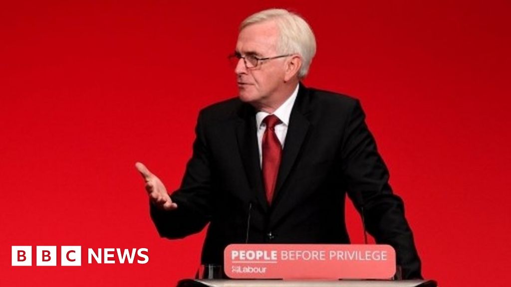 Labour Party conference: McDonnell promises 32-hour working week