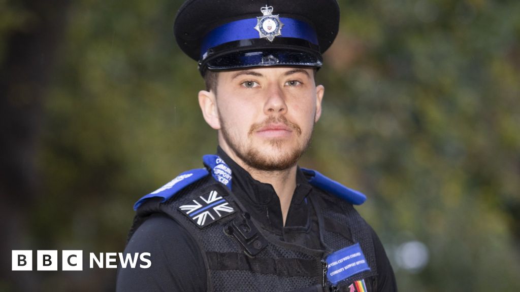 Transgender officer Connor Freel shares experiences to help others ...