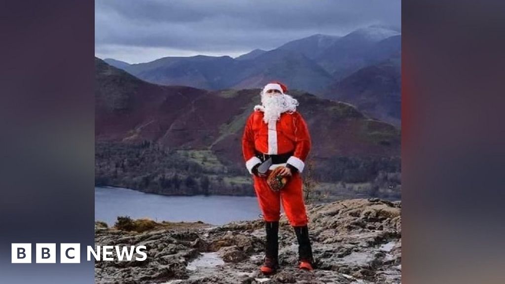 Lake District: Hiker revives Santa walk to combat Christmas loneliness ...