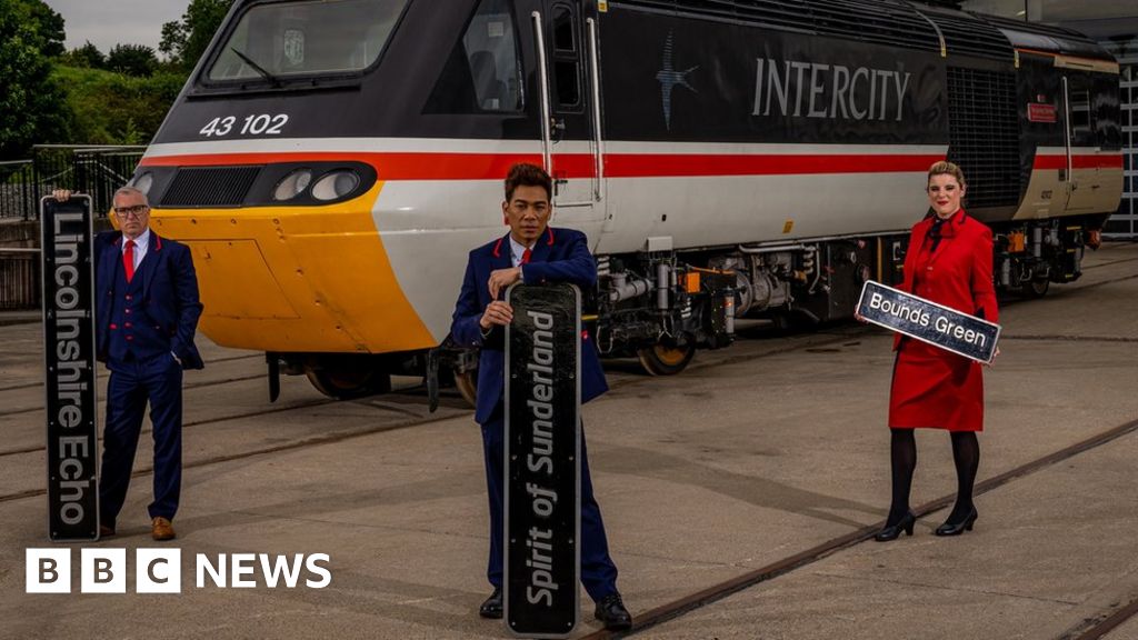 Retired LNER train nameplates sell for £12,000 - BBC News