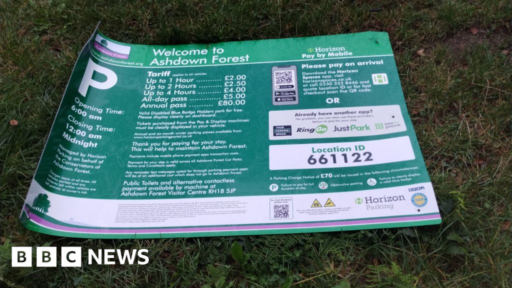 Ashdown Forest: Signs vandalised at car parks - BBC News