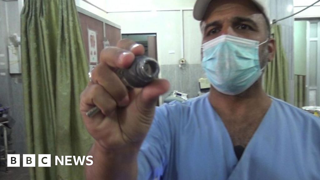 Syria conflict: Surveying the damage to Aleppo's hospital - BBC News