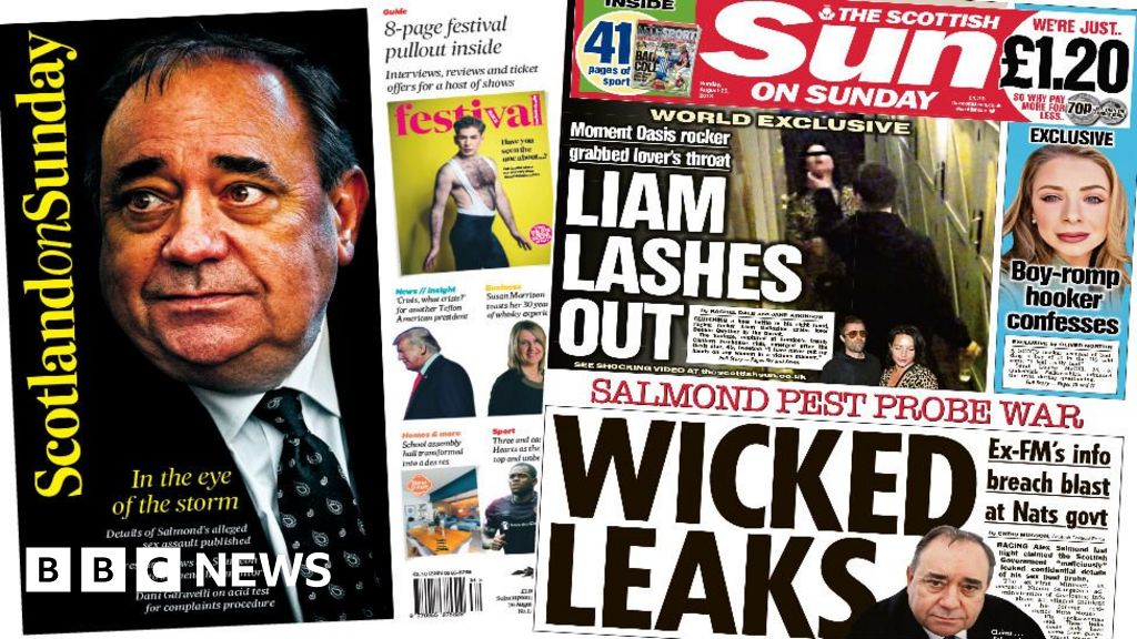 The papers: 'In the eye of the storm' - BBC News
