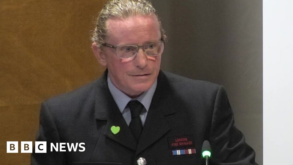 Grenfell Inquiry: Firefighter apologises to families - BBC News