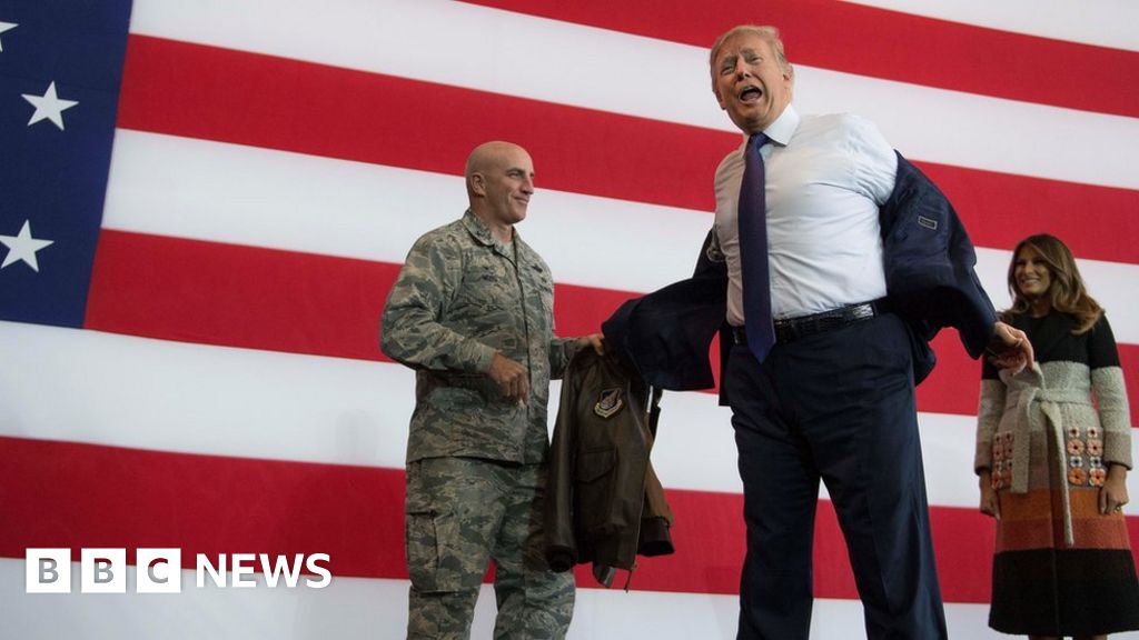 Trump pledges US resolve on Japan leg of Asia tour - BBC News